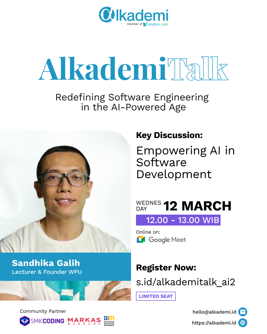 AlkademiTalk #2: Empower AI in Software Development - Alkademi ...